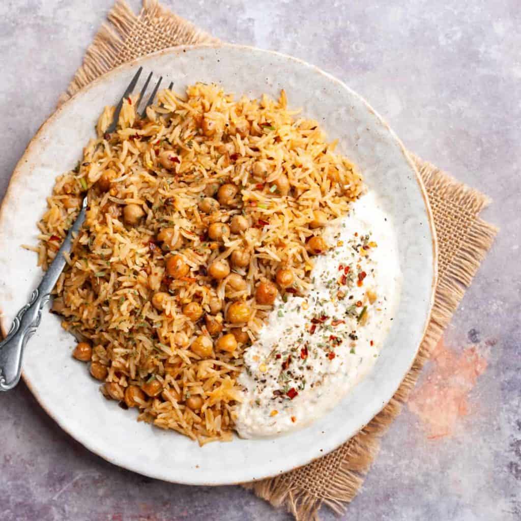 Kabuli Chana Pulao (Quick Chickpea Pilaf): Stovetop & Instant Pot